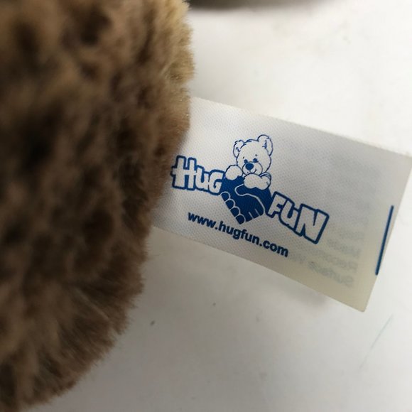 Hug Fun | Toys | Hug Fun Hugfun Plush 2 Brown Marbled Bear Heart Foot ...